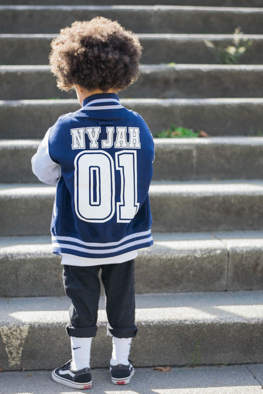 Name & Number Varsity Jacket - Gaga Kidz