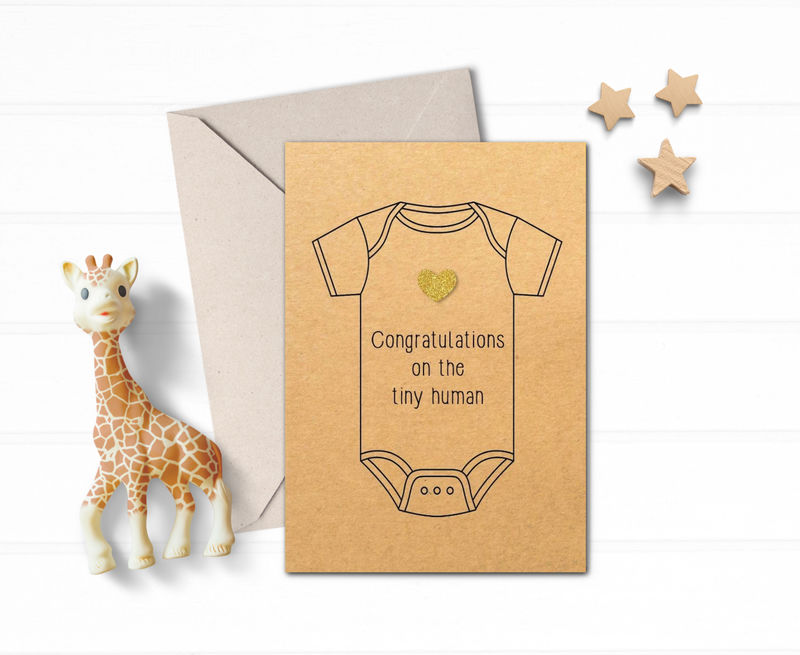 Congratulations on the tiny human Card - Gaga Kidz