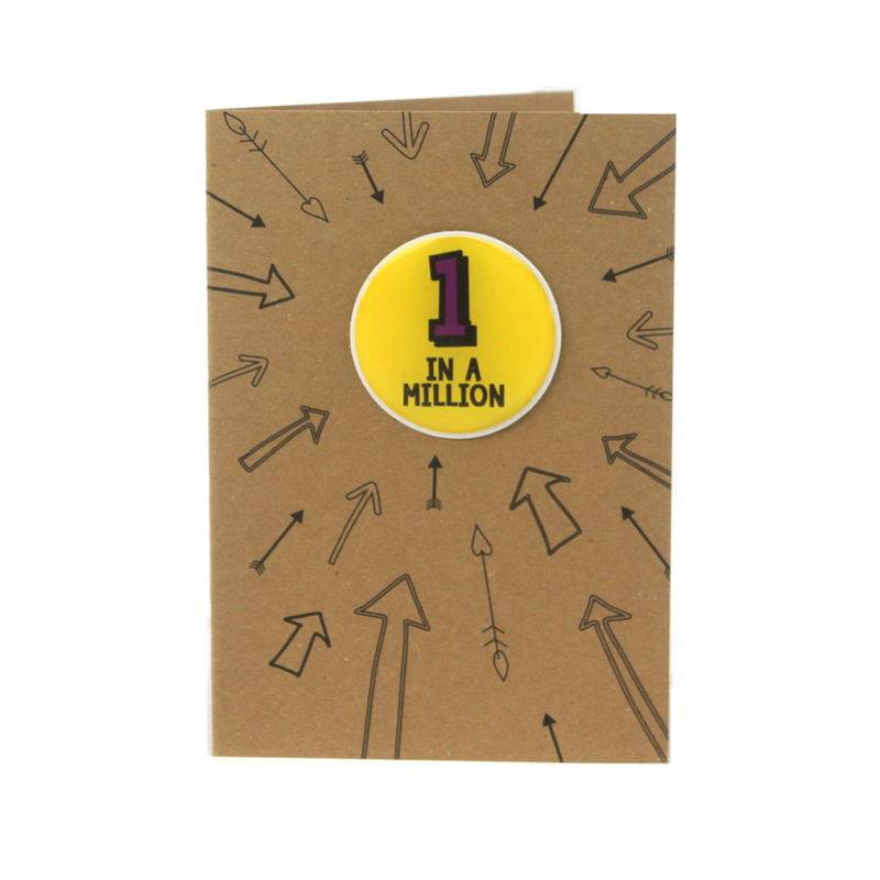 1 in a million 1st birthday Card - Gaga Kidz