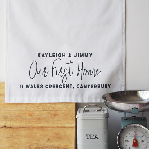 Personalised tea towels store
