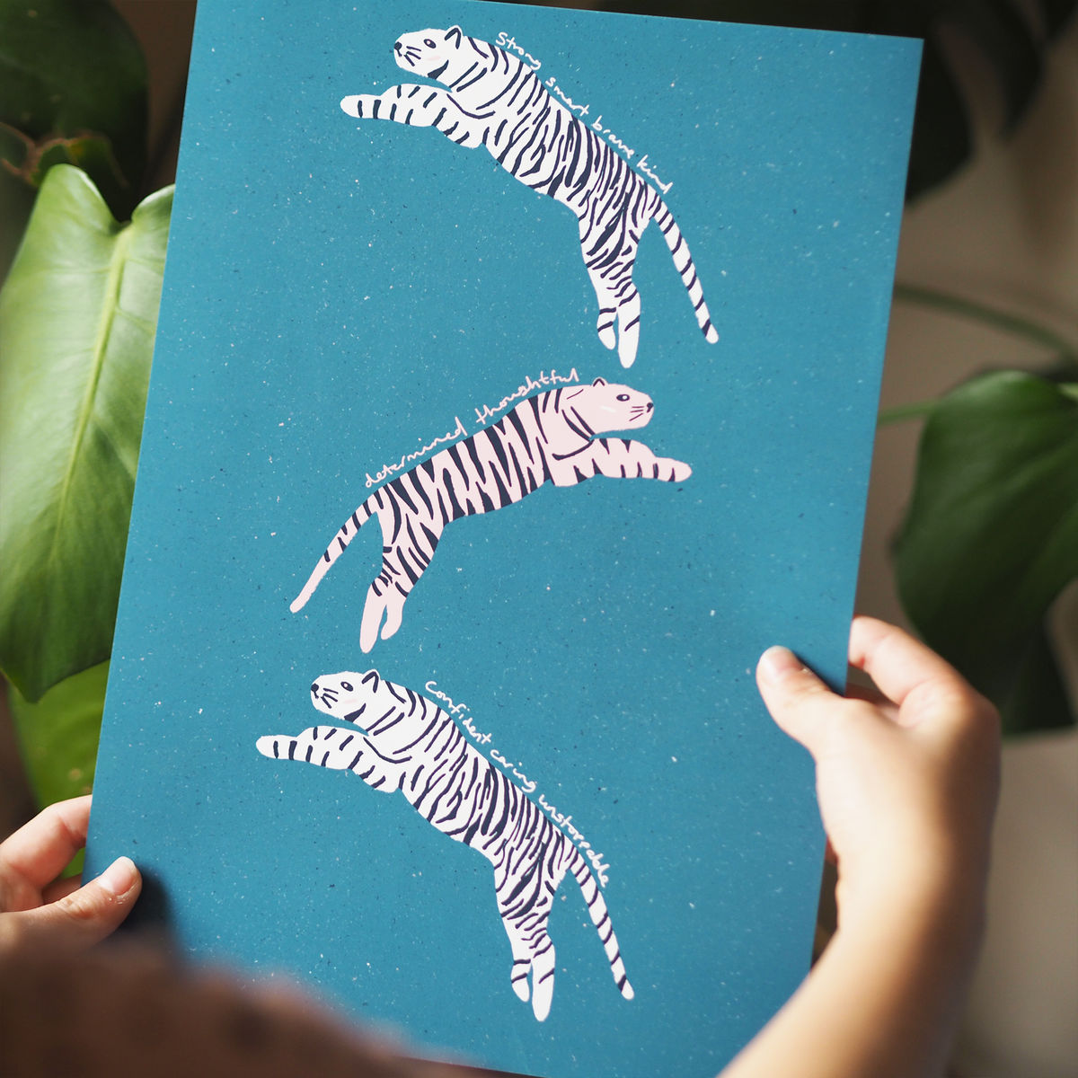 Positivity Tigers Art Print - Sweetlove Press - Personalised Prints ...