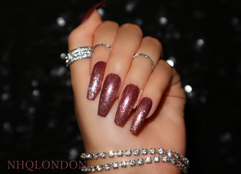 PRESS ON NAILS COFFIN SHAPE | BALLERINA SHAPE PRESS ON NAILS Collection ...