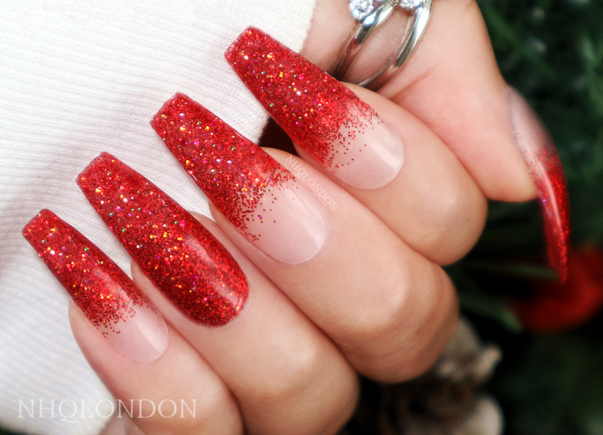 3 Red Glitter Nails To Love Nhq London
