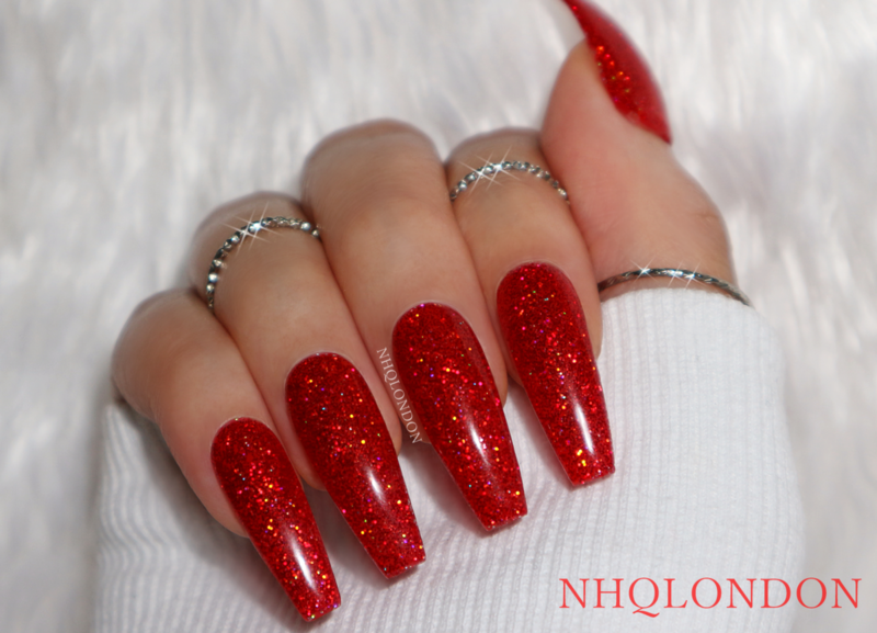 3 Red Glitter Nails To Love Nhq London