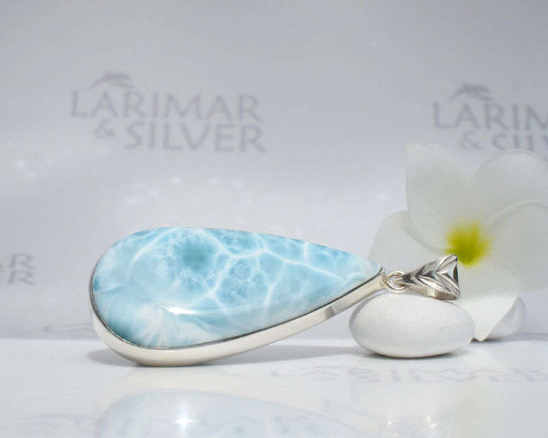 SOLD OUT - Larimarandsilver pendant, Moonlight Waters - silver blue ...