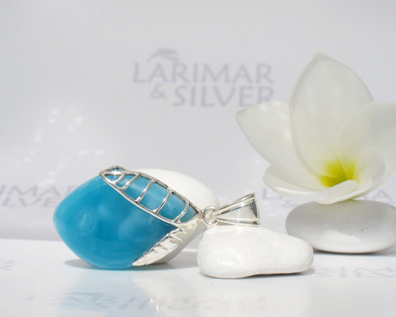 SOLD OUT - Larimarandsilver pendant, Fruit of the Secret Wisdom - deep ...
