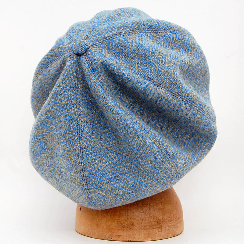Blue Scottish tweed beret, ZUTtam - ZUT hats