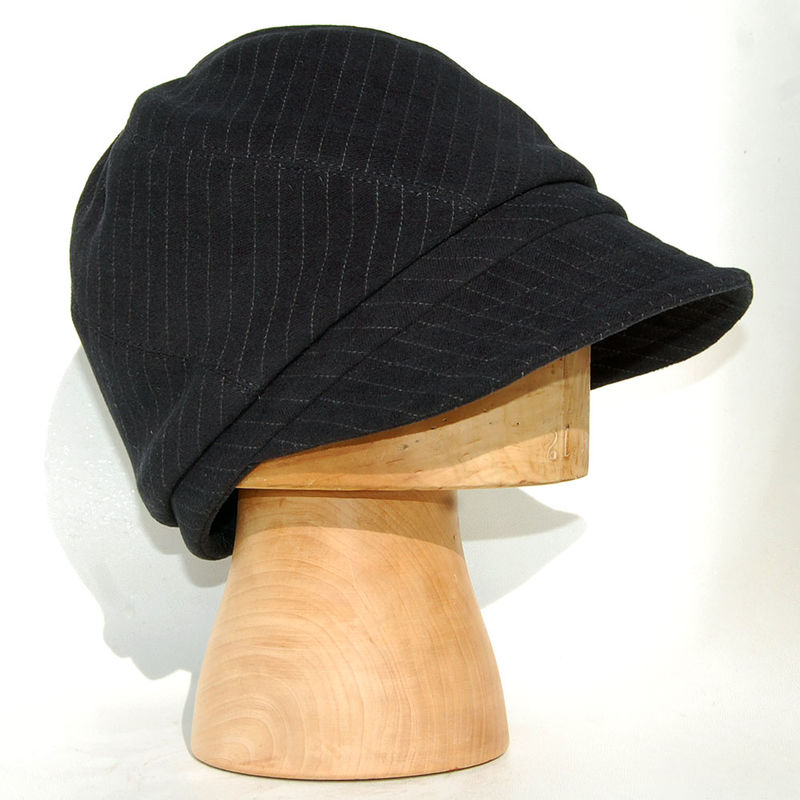 Swirled pinstripe newsboy cap ZUTirène - ZUT hats