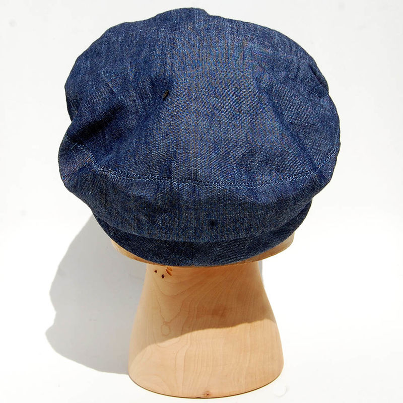 Indigo linen French work cap, ZUToscar - ZUT hats