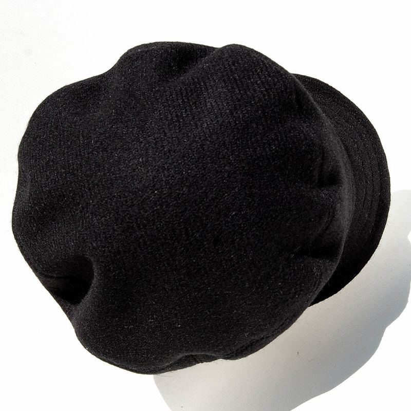 Handmade black Harris Tweed worker cap - ZUToscar - ZUT hats