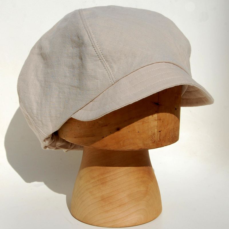 Japanese natural double gauze muslin summer cap, by ZUThats - ZUT hats