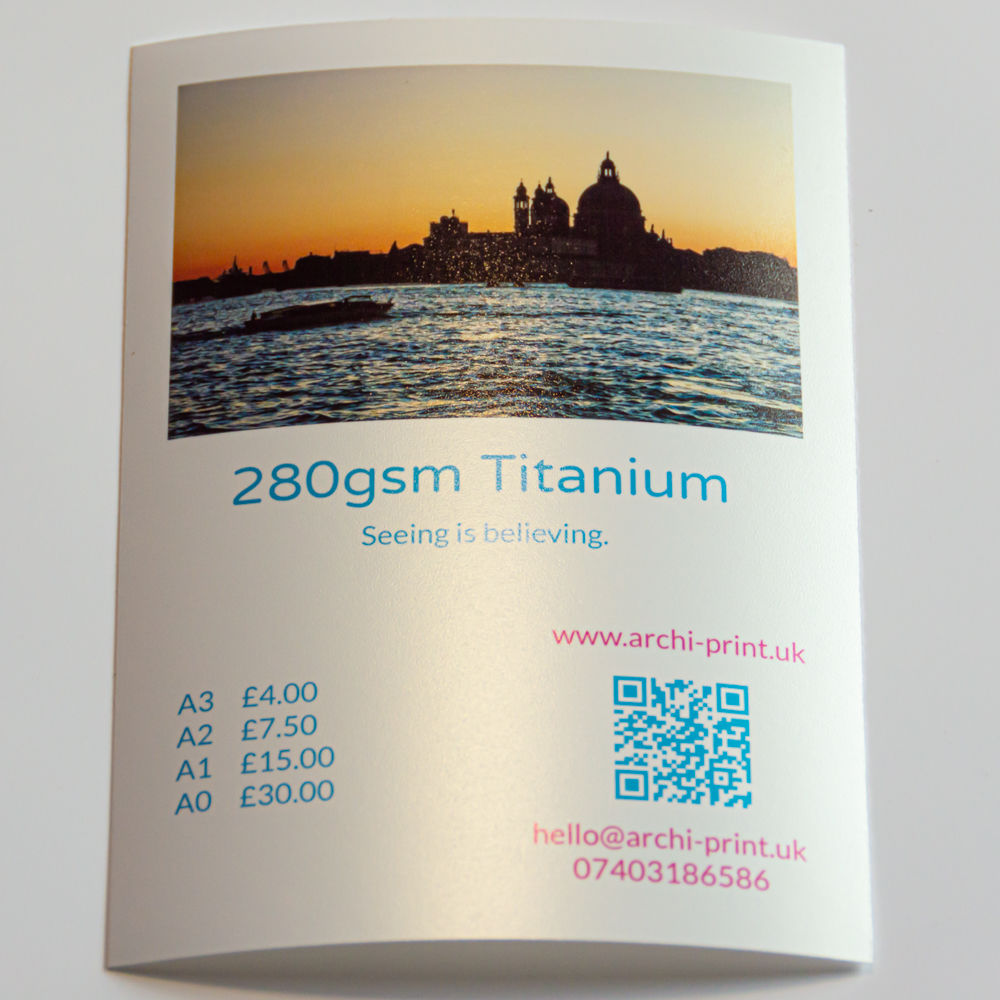 280gsm Titanium Lustre Poster Print - ArchiPrint UK