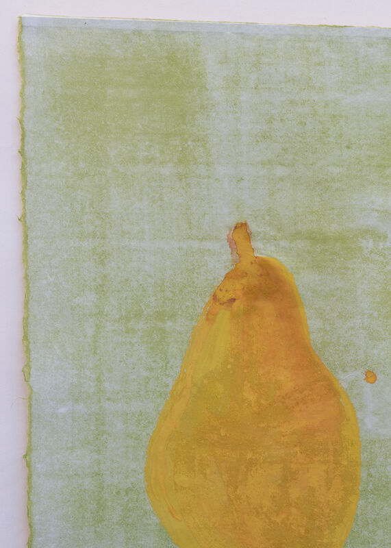 Blushing Pear Flag - Anne McKenzie Botanic Calligraphic Art