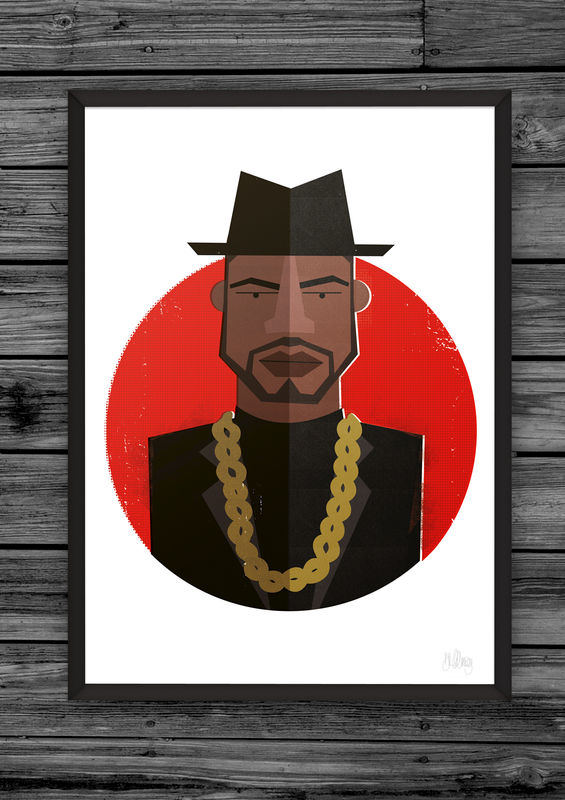 Hip Hop Trio (Ltd Edition) - Hip Hop Head prints by Dale Edwin Murray