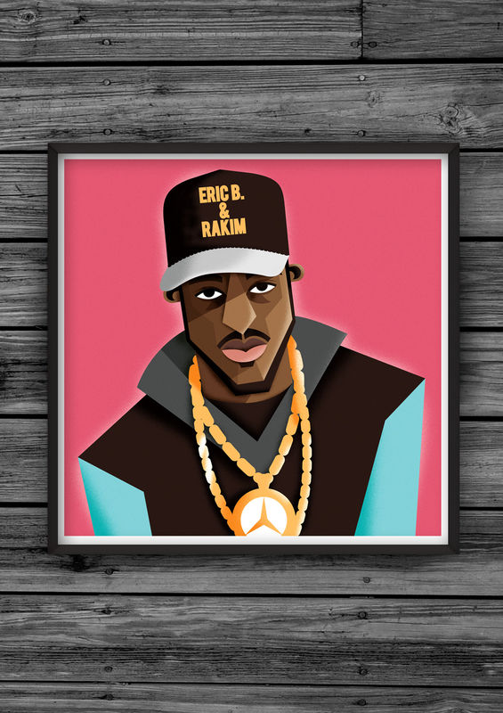 HipHopHead 31 - Hip Hop Head prints by Dale Edwin Murray