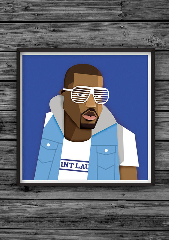 Shutters - Hip Hop Head prints by Dale Edwin Murray