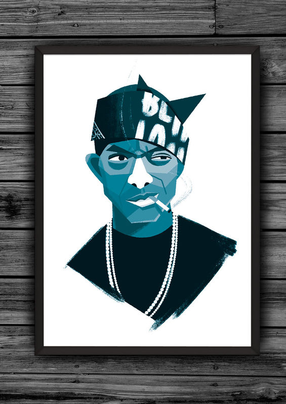 Prod - Hip Hop Head prints by Dale Edwin Murray