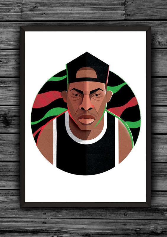 Tribe Trio (Ltd Edition) - Hip Hop Head prints by Dale Edwin Murray