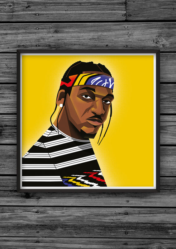 HipHopHead 55 - Hip Hop Head prints by Dale Edwin Murray