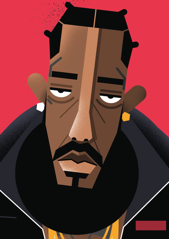 NH (Ltd edition) - Hip Hop Head prints by Dale Edwin Murray