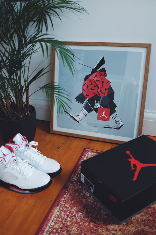 J5 RETRO - Hip Hop Head prints by Dale Edwin Murray