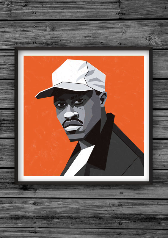 Realistic Collection - Hip Hop Head prints by Dale Edwin Murray