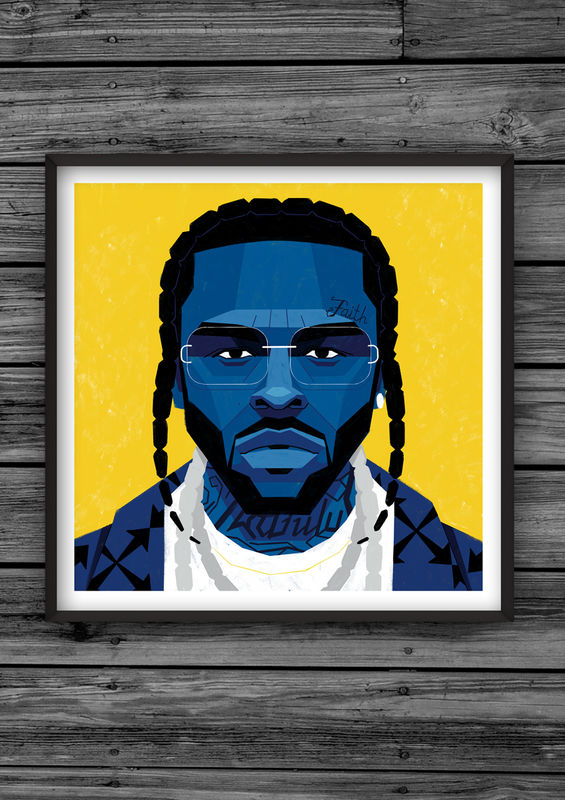 Realistic Collection - Hip Hop Head prints by Dale Edwin Murray