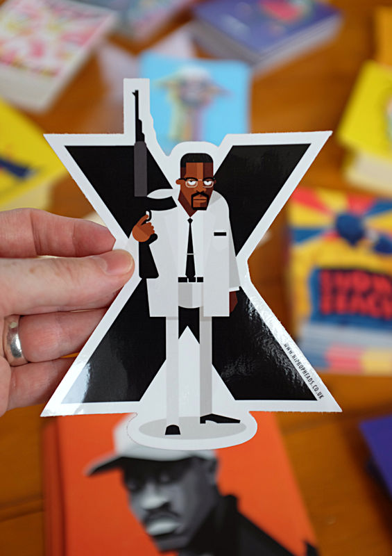 Vinyl sticker 15 - Hip Hop Head prints by Dale Edwin Murray