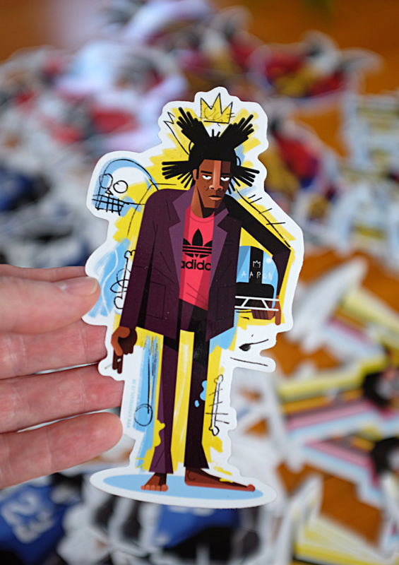 Vinyl sticker 17 - Hip Hop Head prints by Dale Edwin Murray