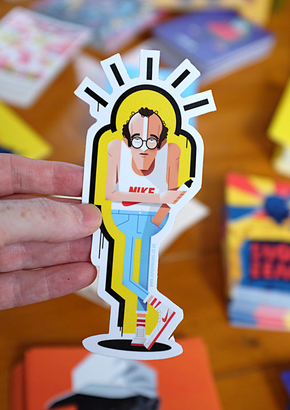 Vinyl sticker 21 - Hip Hop Head prints by Dale Edwin Murray