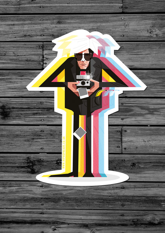 Vinyl sticker 25 - Hip Hop Head prints by Dale Edwin Murray