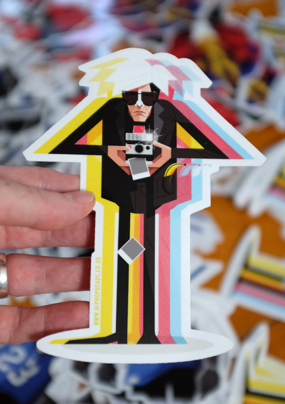 Vinyl sticker 25 - Hip Hop Head prints by Dale Edwin Murray