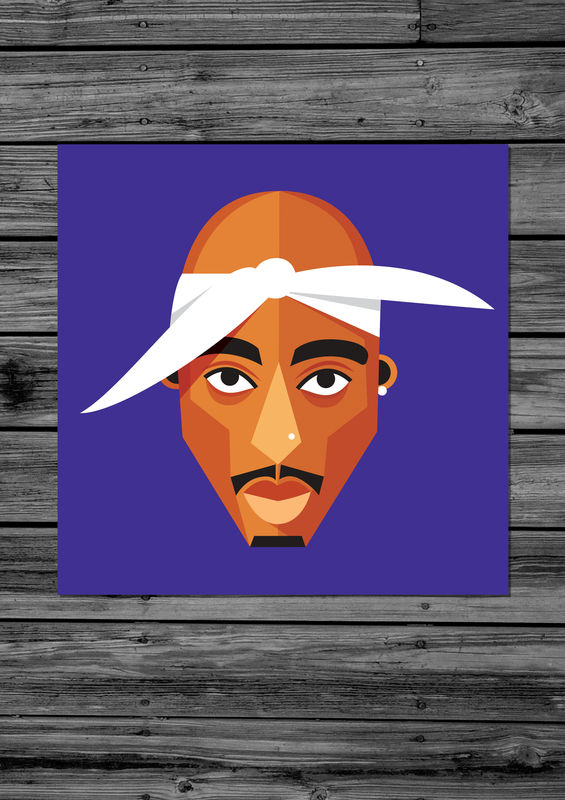 Postcard 15 - Hip Hop Head prints by Dale Edwin Murray