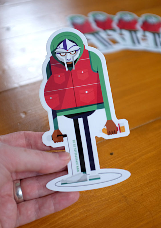 Vinyl sticker 26 - Hip Hop Head prints by Dale Edwin Murray