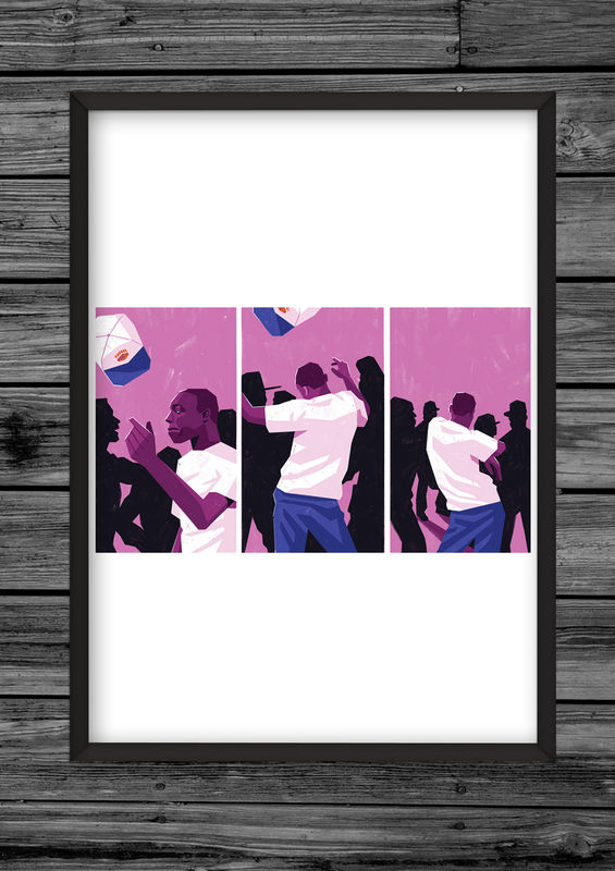 Realistic Collection - Hip Hop Head prints by Dale Edwin Murray