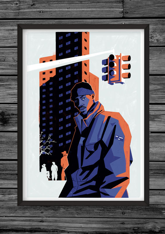 Realistic Collection - Hip Hop Head prints by Dale Edwin Murray