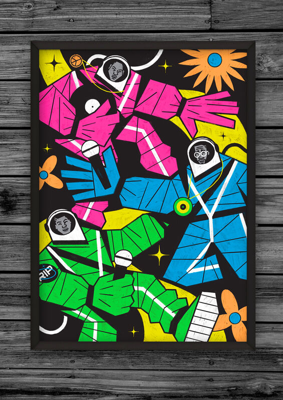 Hip Hop Head prints by Dale Edwin Murray