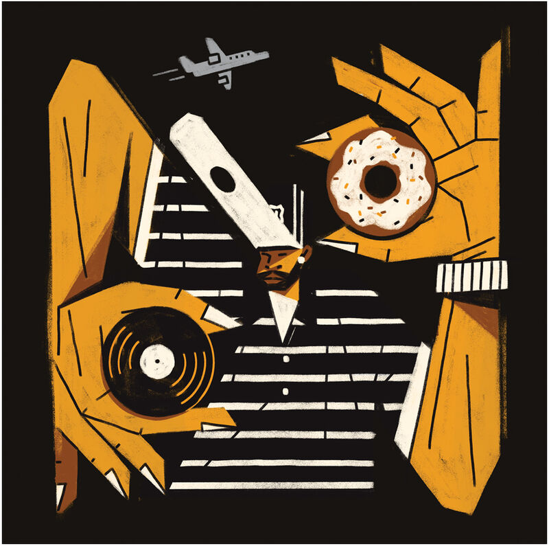 DONUTS - Hip Hop Head prints by Dale Edwin Murray
