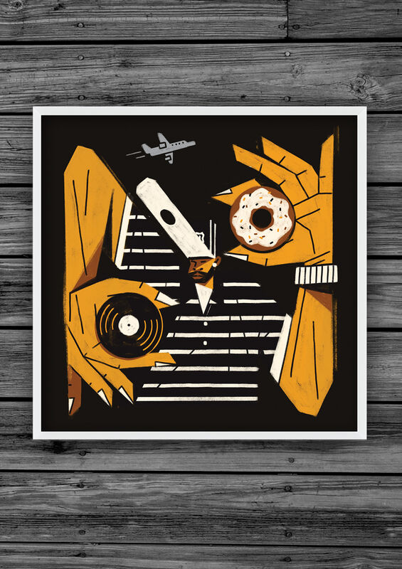 Hip Hop Head prints by Dale Edwin Murray