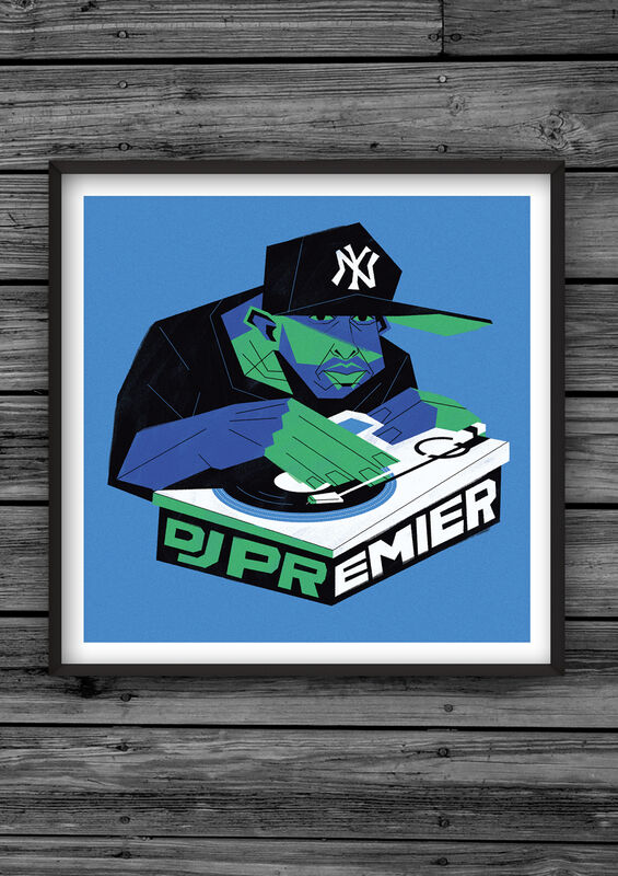 Hip Hop Head prints by Dale Edwin Murray