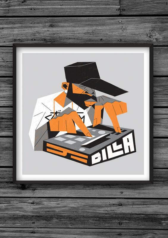 Hip Hop Head prints by Dale Edwin Murray