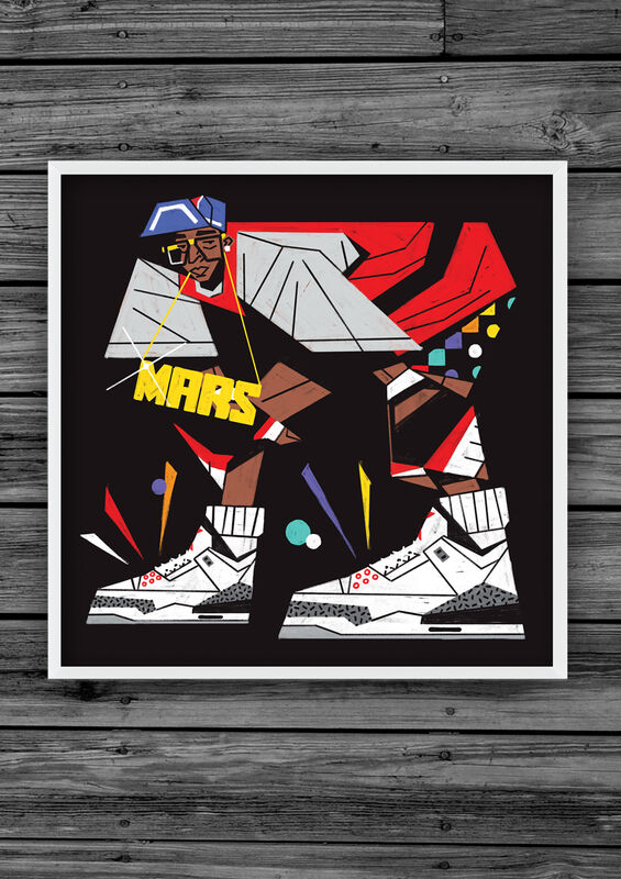Hip Hop Head prints by Dale Edwin Murray
