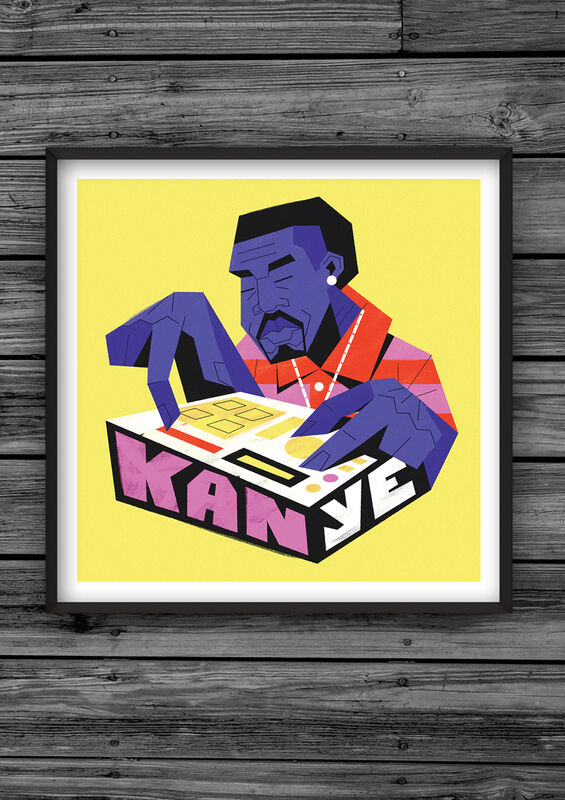 Hip Hop Head prints by Dale Edwin Murray