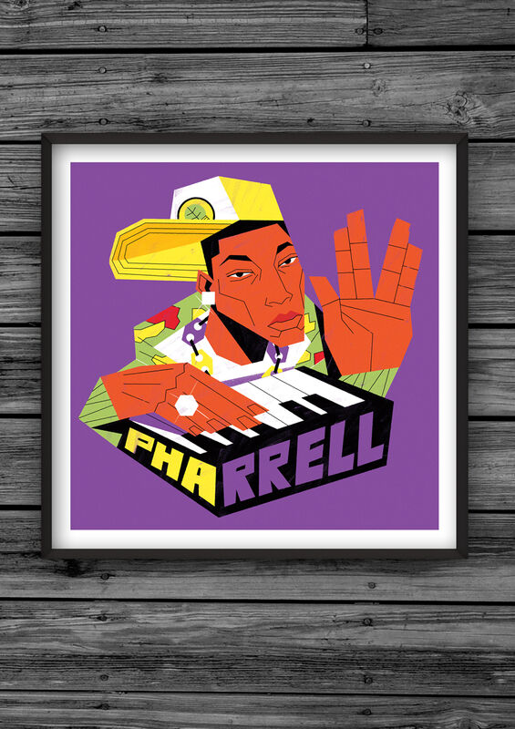 Hip Hop Head prints by Dale Edwin Murray