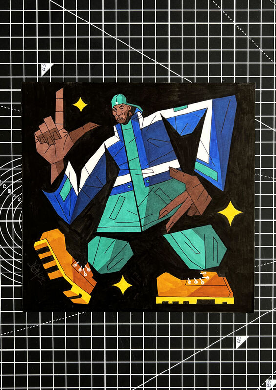 Hip Hop Head prints by Dale Edwin Murray