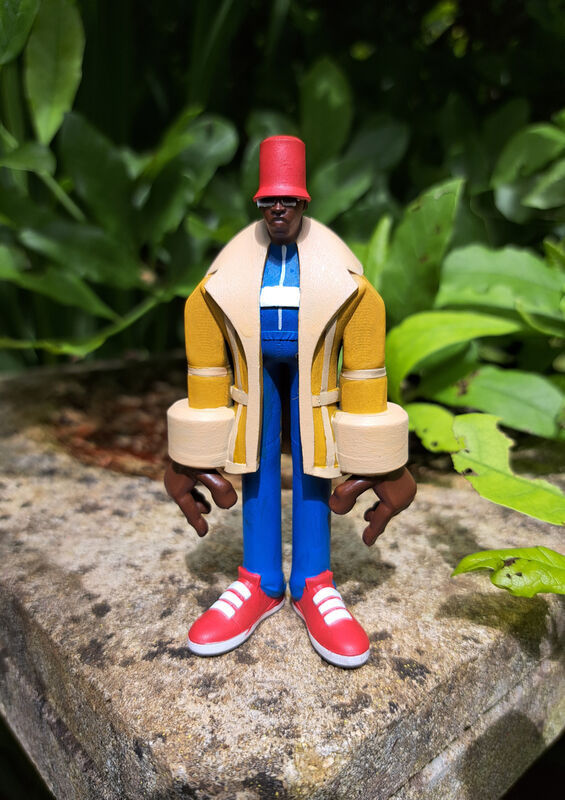 B BOY art toy - Hip Hop Head prints by Dale Edwin Murray