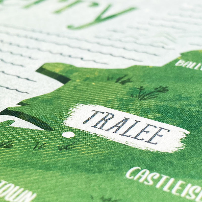 Irish County Kerry Print (21cm x 30cm) - Paddy Donnelly Print Store