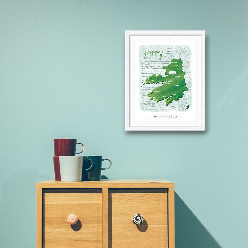 Irish County Kerry Print (21cm x 30cm) - Paddy Donnelly Print Store
