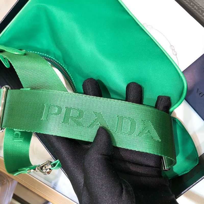 Prada Re-Edition 2005 Nylon Bag Forest Green - The Shoe Box