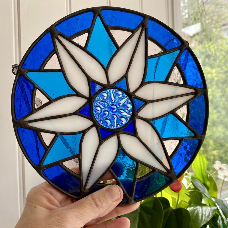 Stained Glass Sunburst Mandala - Glass and Crafts UK